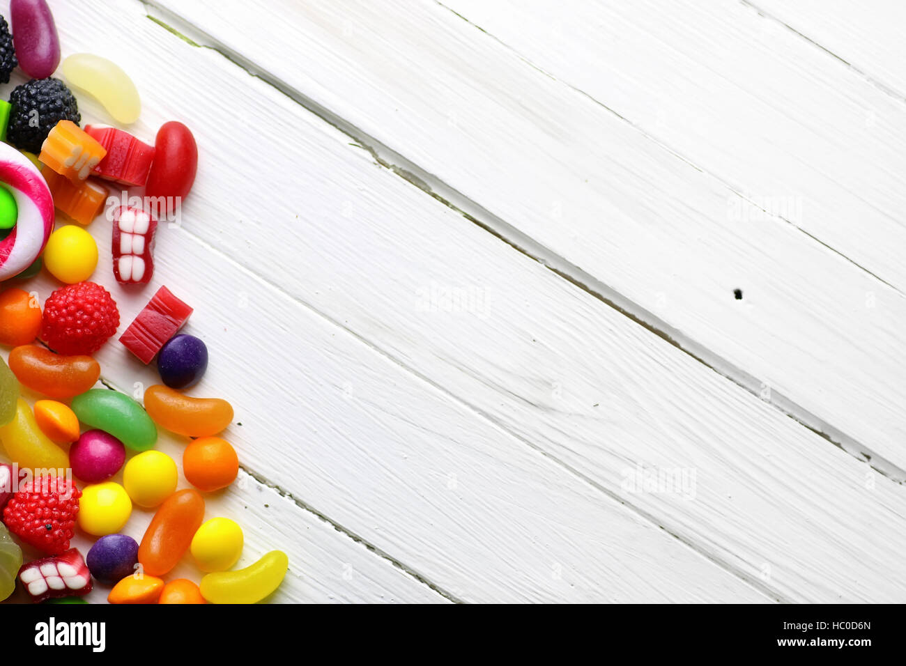 sweet candy white background Stock Photo - Alamy