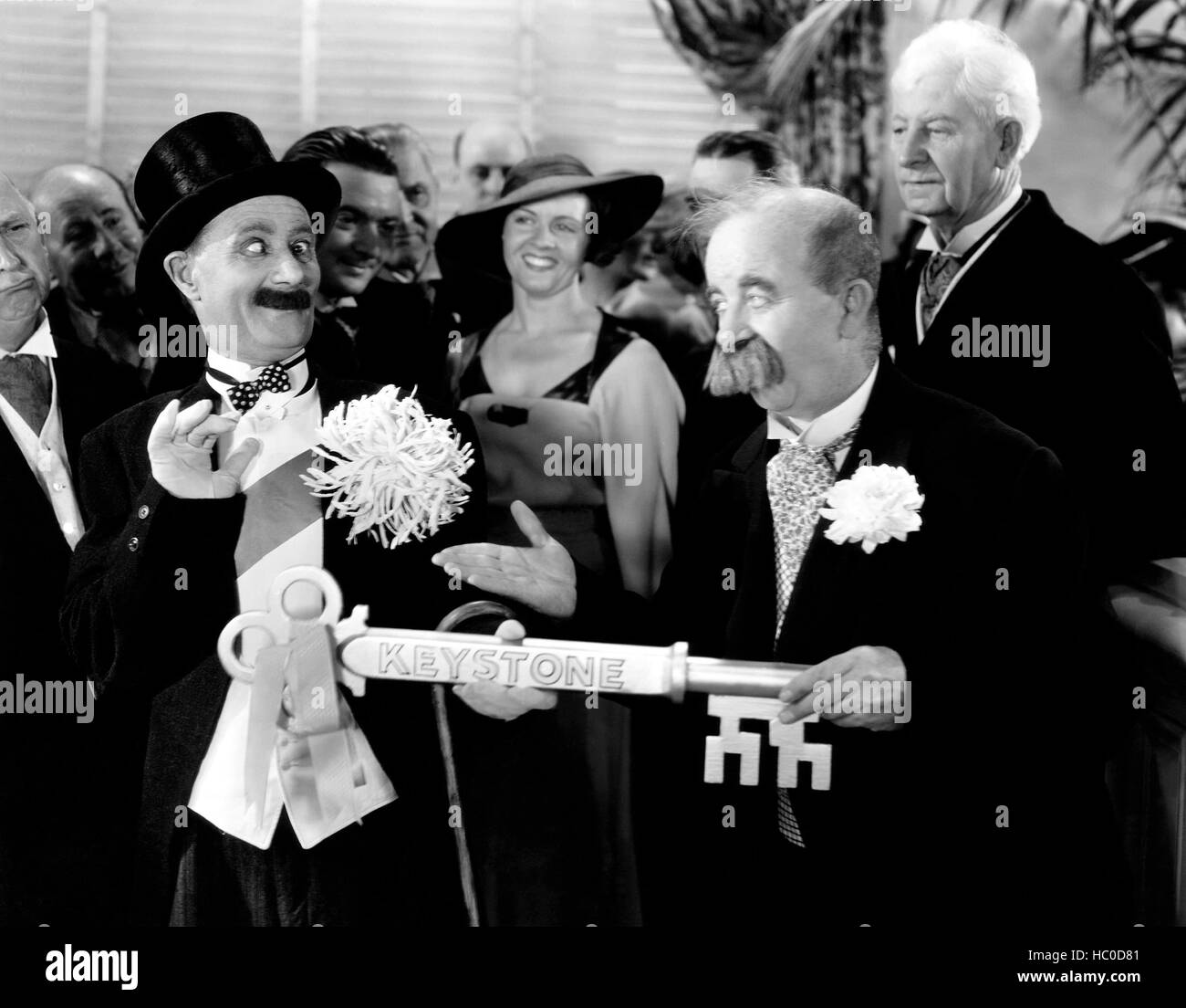 KEYSTONE HOTEL, from left, front, Ben Turpin, Chester Conklin, 1935 ...