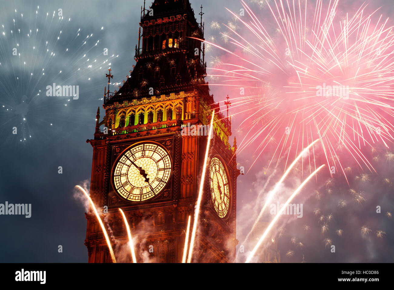 Big ben fireworks hi-res stock photography and images - Alamy