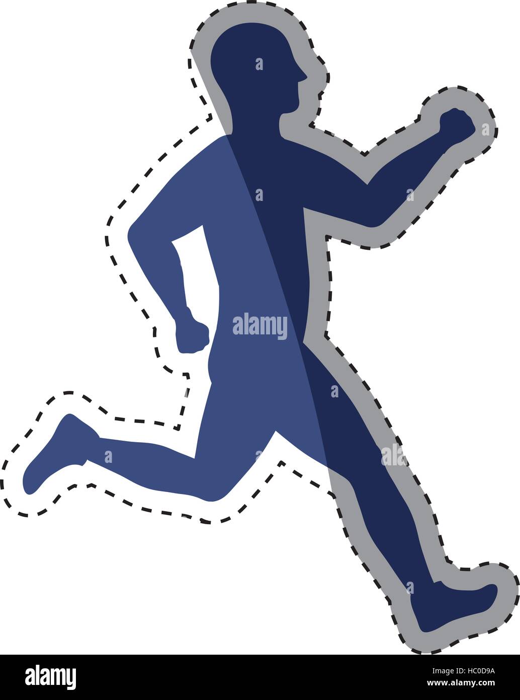 man running fitness icon vector illustration graphic design Stock ...