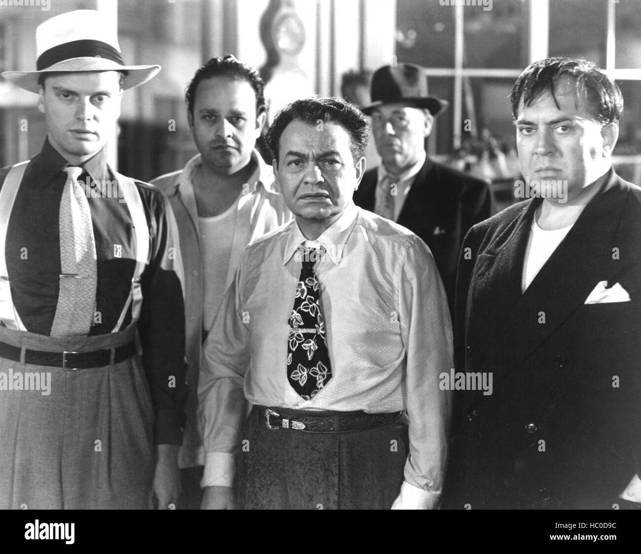 KEY LARGO, Harry Lewis, Dan Seymour, Edward G. Robinson, William Haade ...
