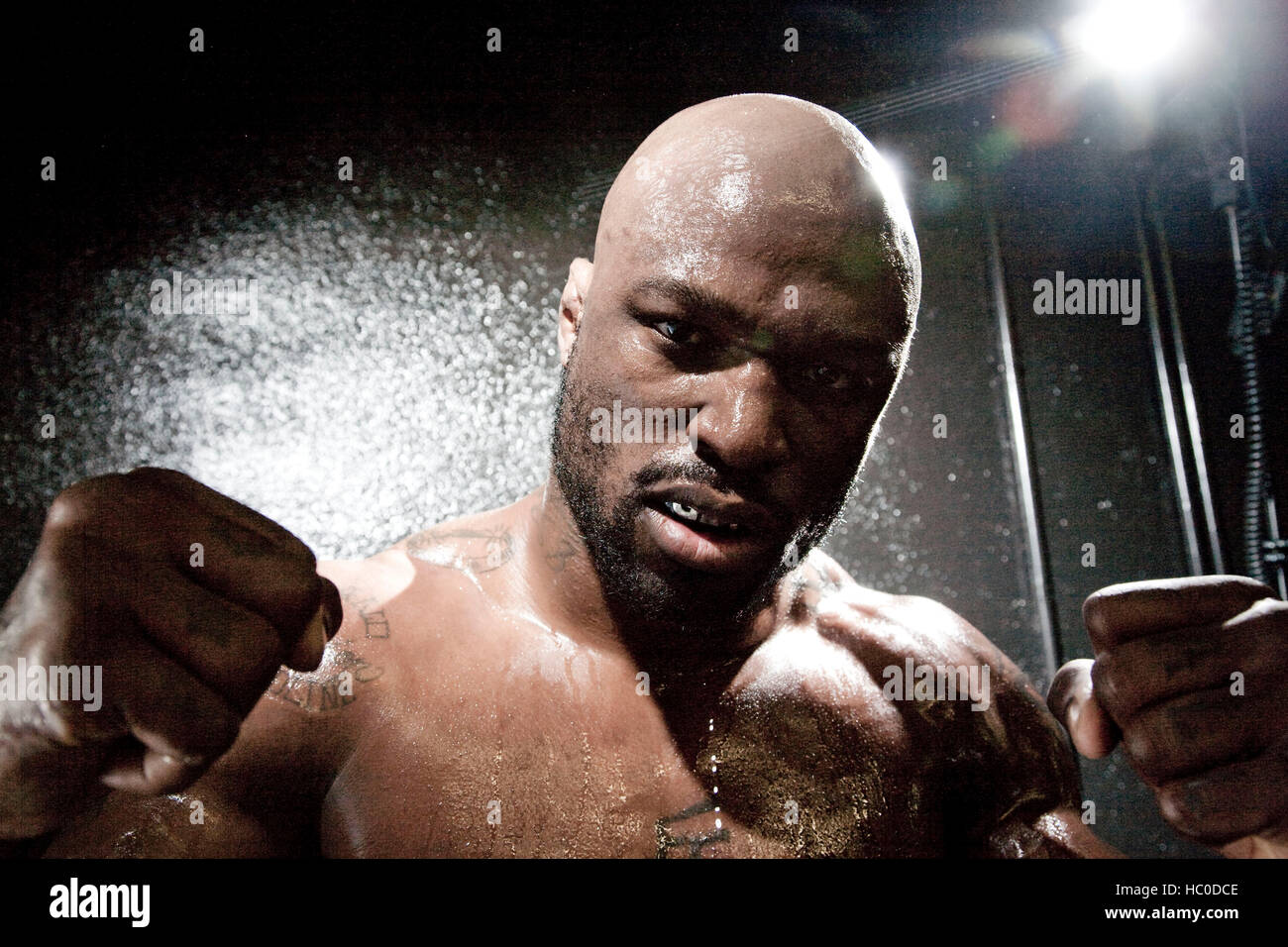 Muhammed "King Mo" Lawal at a workout session at the Legends gym on ...