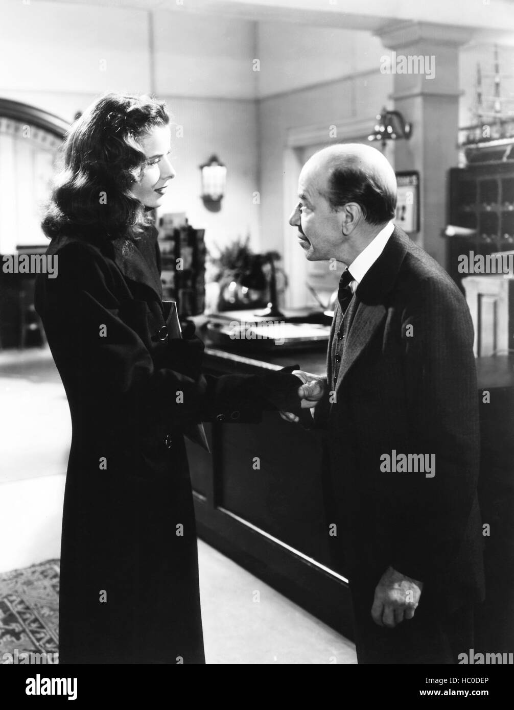KEEPER OF THE FLAME, from left: Katharine Hepburn, Donald Meek, 1942 ...