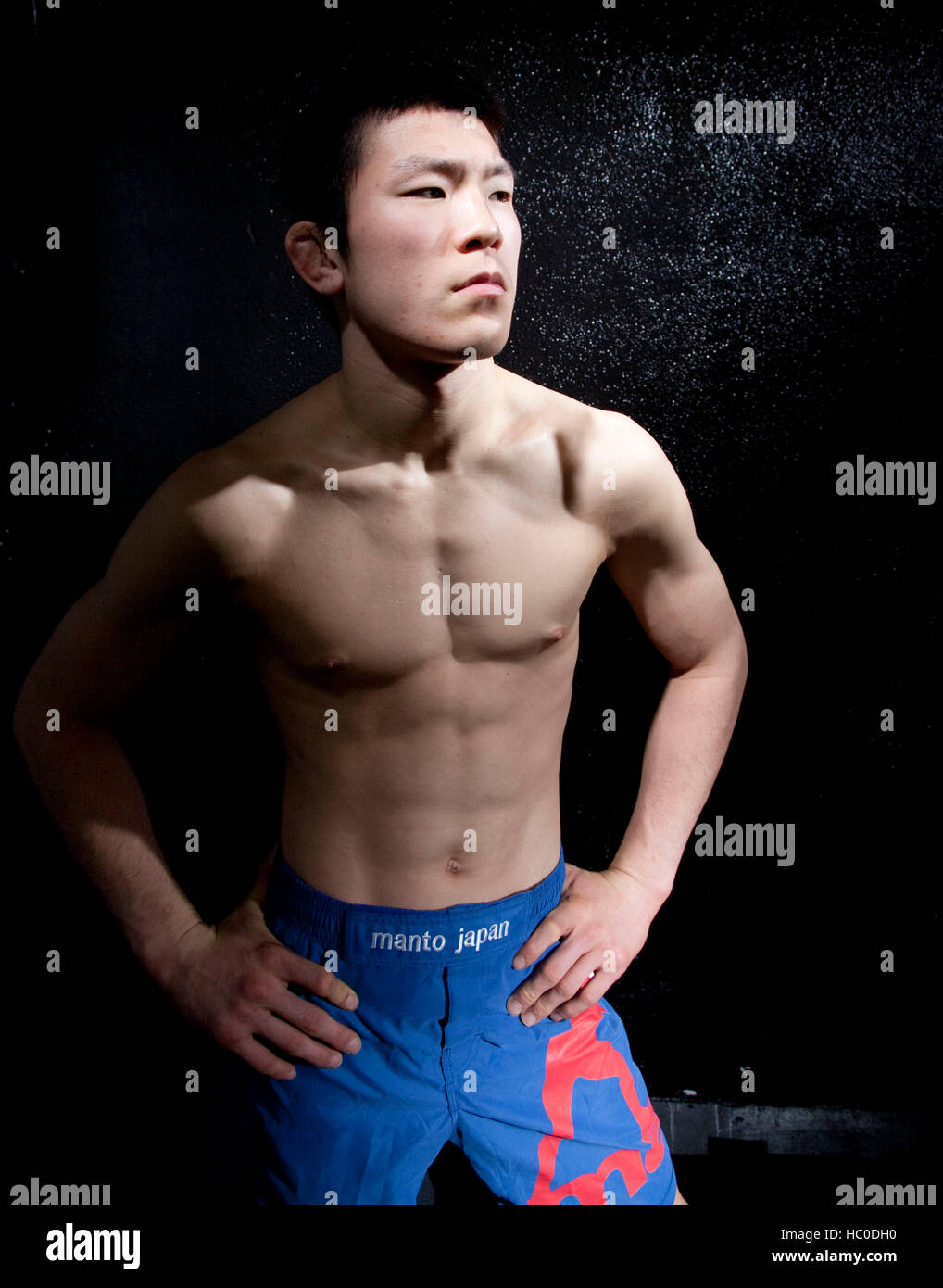 Shinya Aoki of Japan at a workout session at the Legends gym on March 17, 2010 in Hollywood ...