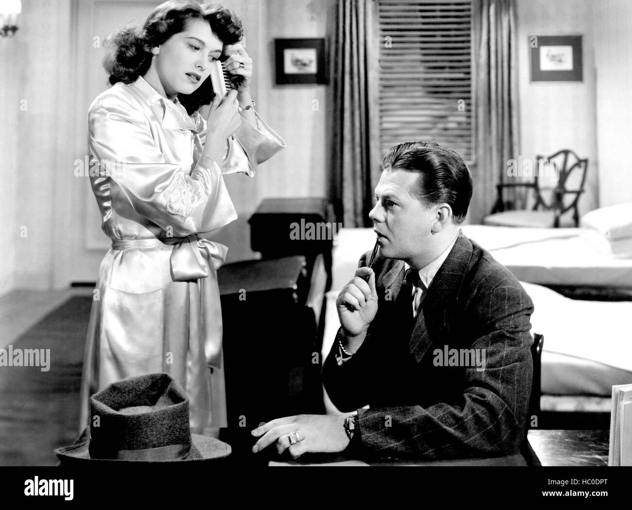 KEY WITNESS, from left, Trudy Marshall, Jimmy Lloyd, 1947 Stock Photo ...