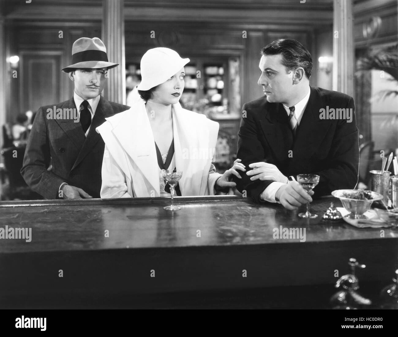 THE KEYHOLE, from left: Monroe Owsley, Kay Francis, George Brent, 1933 ...