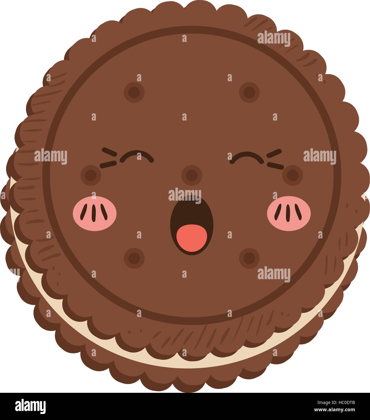 delicious cookie Cartoon icon vector illustration graphic design Stock ...