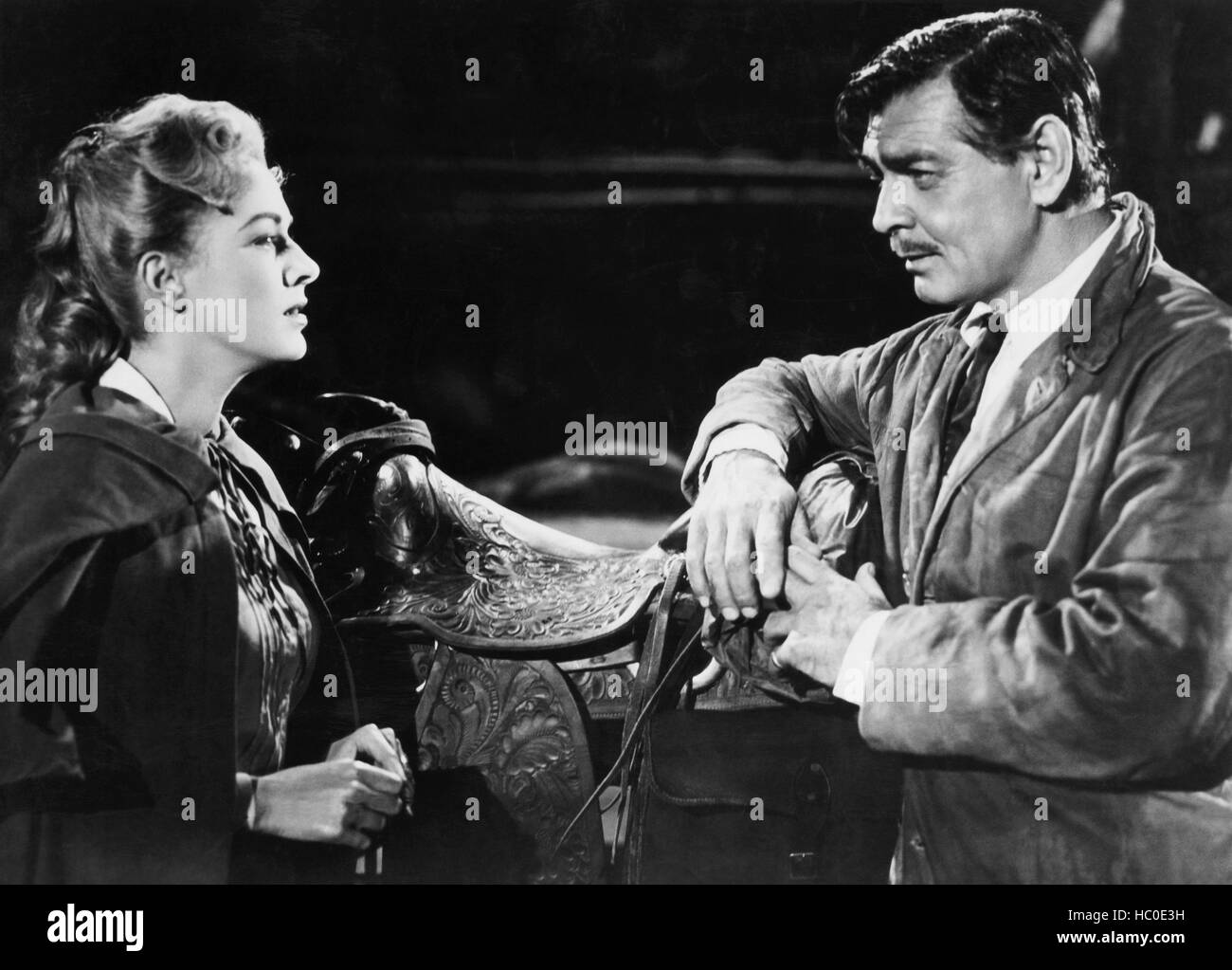 THE KING AND FOUR QUEENS, Eleanor Parker, Clark Gable, 1956 Stock Photo ...