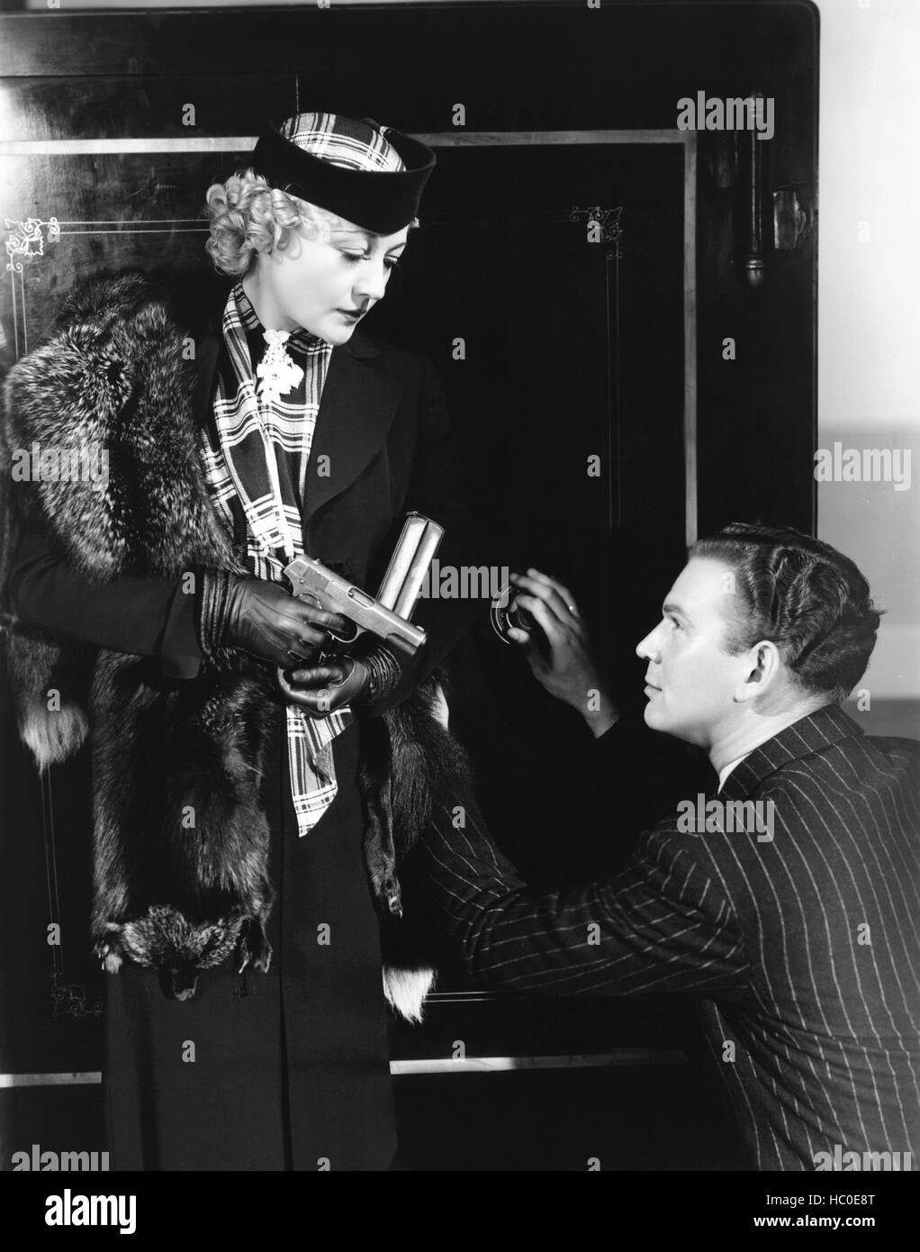 KILLER AT LARGE, from left, Betty Compson, Russell Hardie, 1936 Stock ...