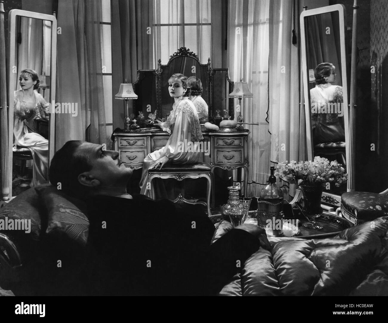 THE KISS BEFORE THE MIRROR, Frank Morgan, Nancy Carroll, 1933 Stock ...