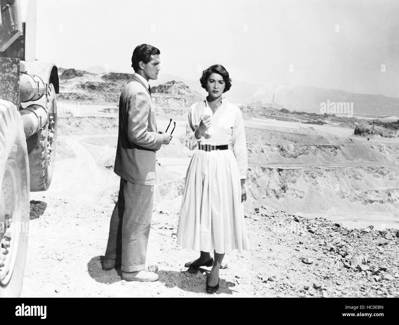 A KISS BEFORE DYING, from left, Jeffrey Hunter, Virginia Leith, 1956 ...