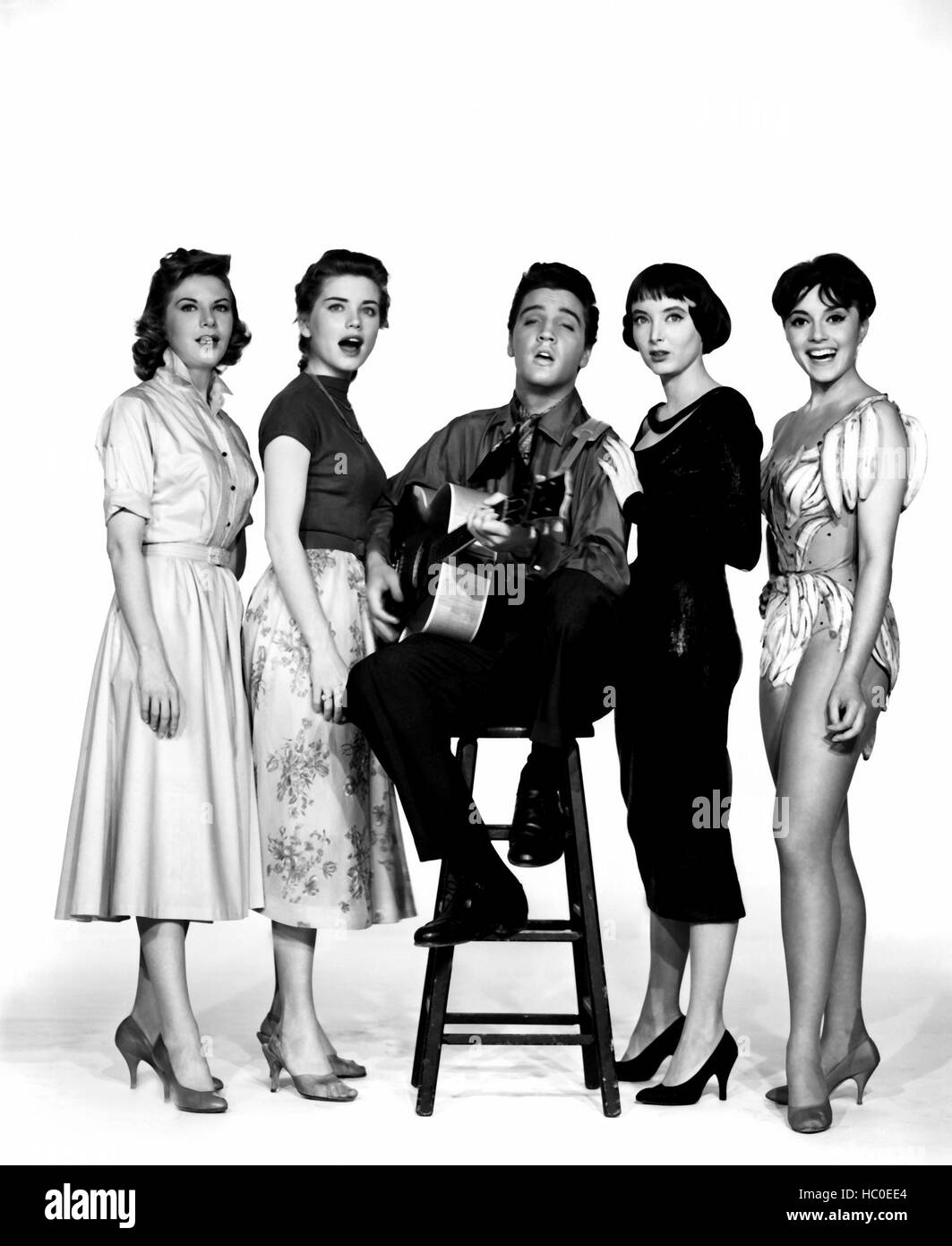 KING CREOLE, Jan Shepard, Delores Hart, Elvis Presley, Carolyn Jones ...