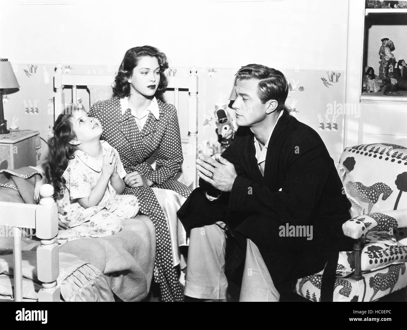 LADY AT MIDNIGHT, from left: Lora Lee Michel, Frances Rafferty, Richard ...