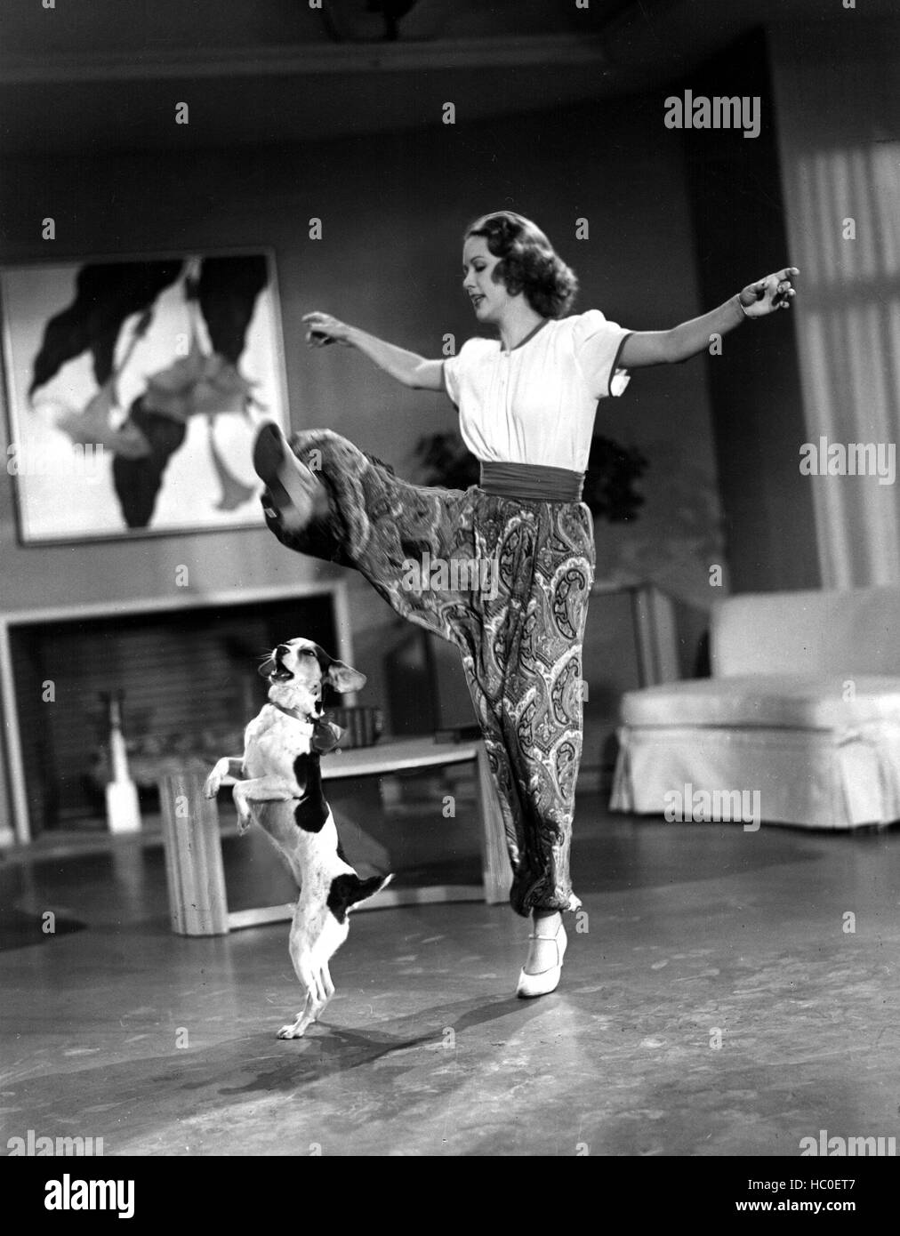 LADY BE GOOD, Eleanor Powell with Buttons the dog, 1941 Stock Photo - Alamy