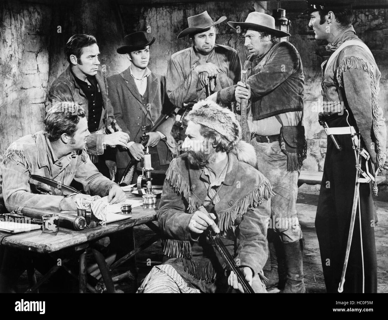 THE LAST COMMAND, Arthur Hunnicutt (front), rear from left: Sterling ...
