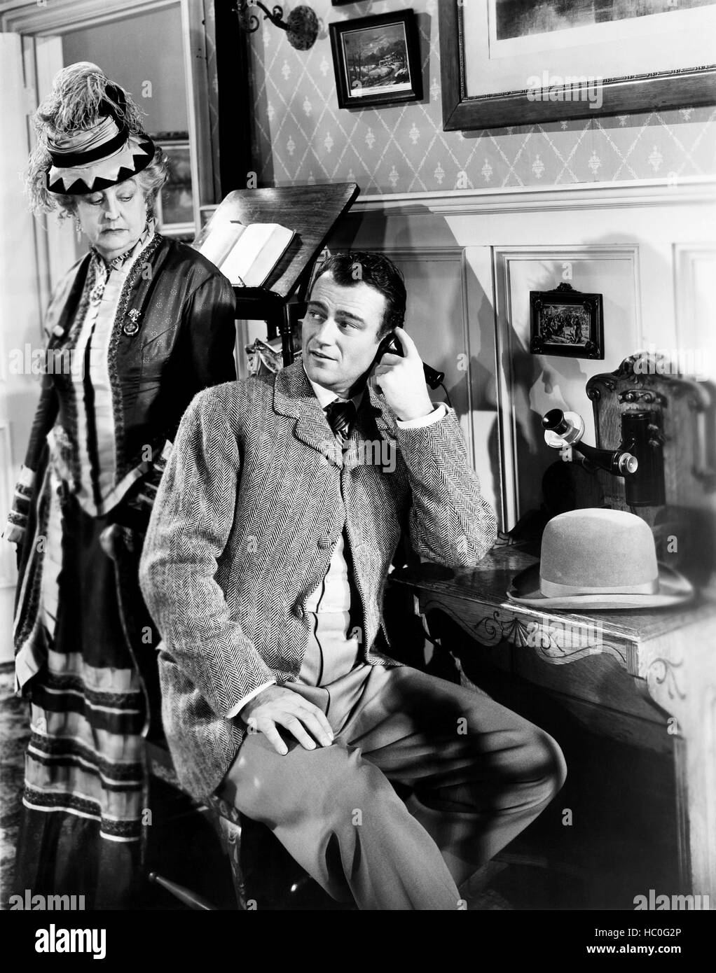 LADY FROM LOUISIANA, from left, Helen Westley, John Wayne, 1941 Stock ...