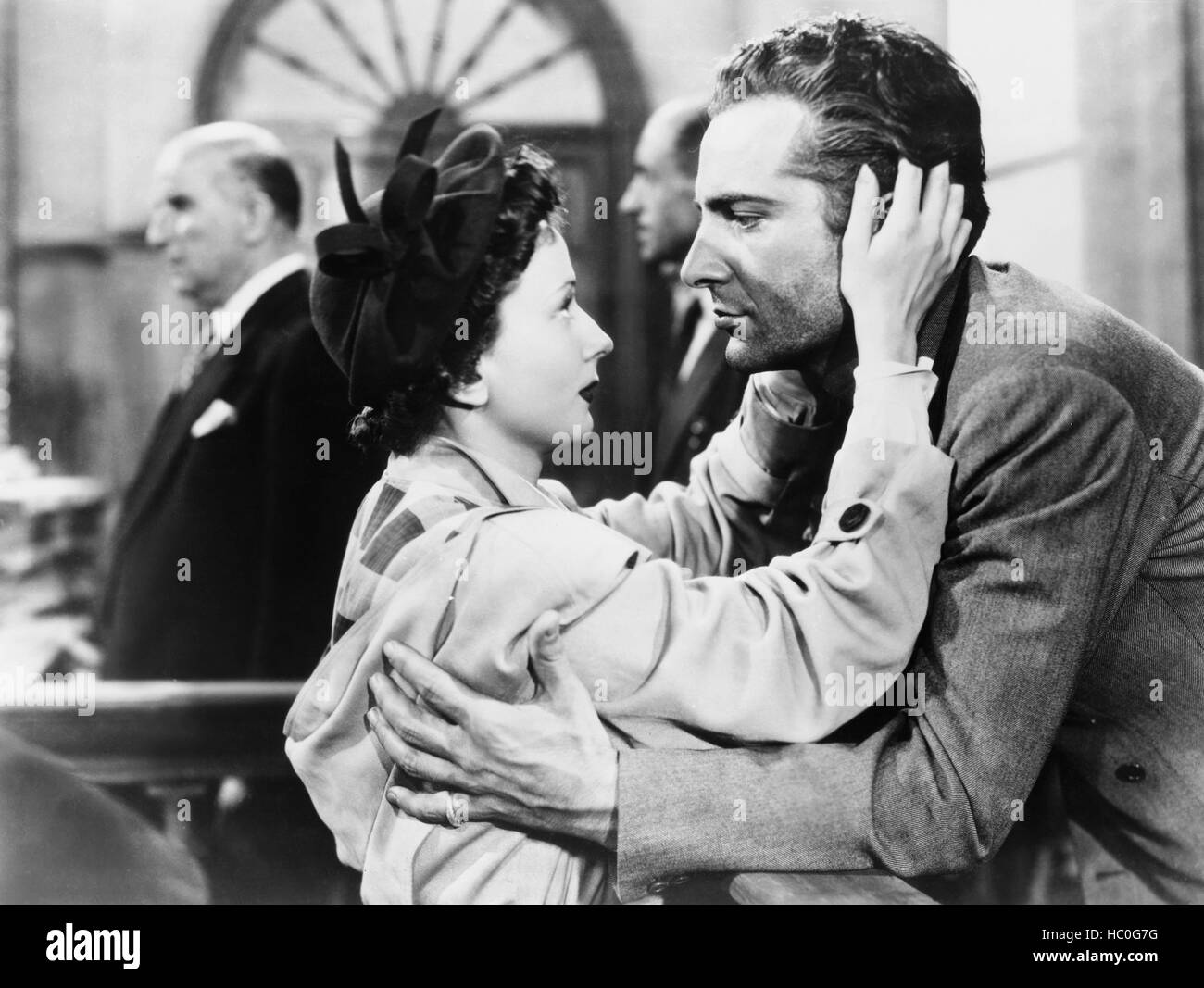 LA GRANDE AURORA, from left: Renee Faure, Rossano Brazzi, 1947 Stock ...