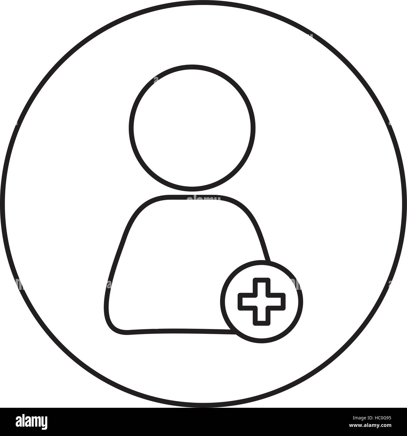 Add people symbol icon vector illustration graphic design Stock Vector ...