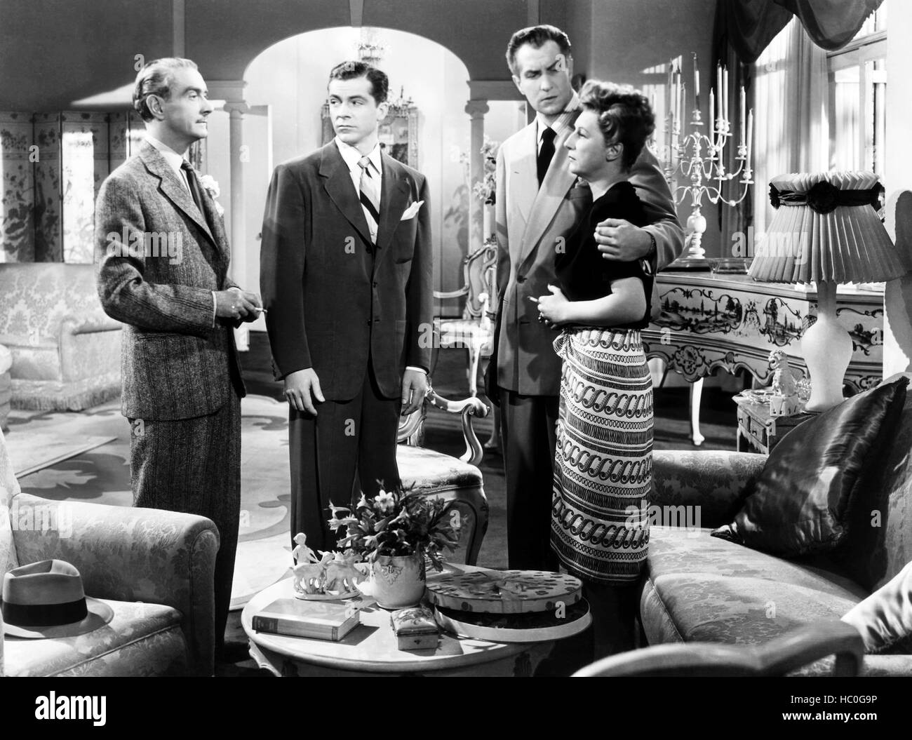 LAURA, from left, Clifton Webb, Dana Andrews, Vincent Price, Judith ...