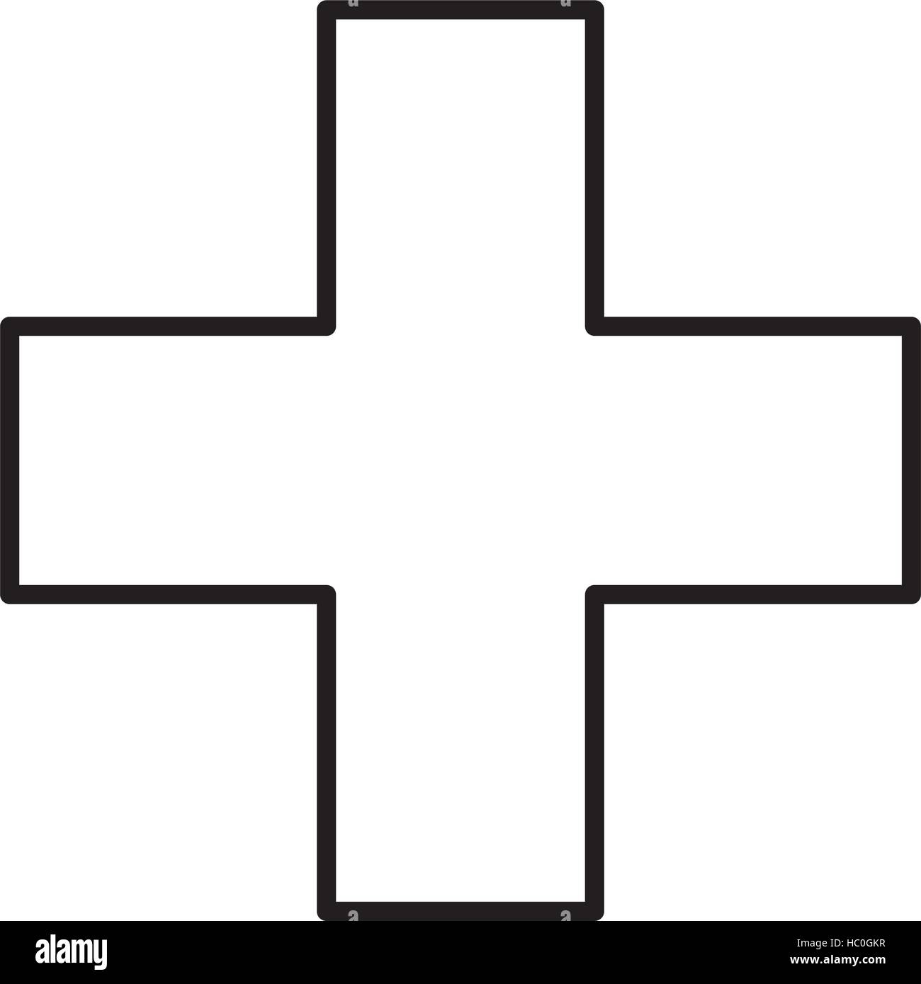 Medical cross symbol icon vector illustration graphic design Stock ...