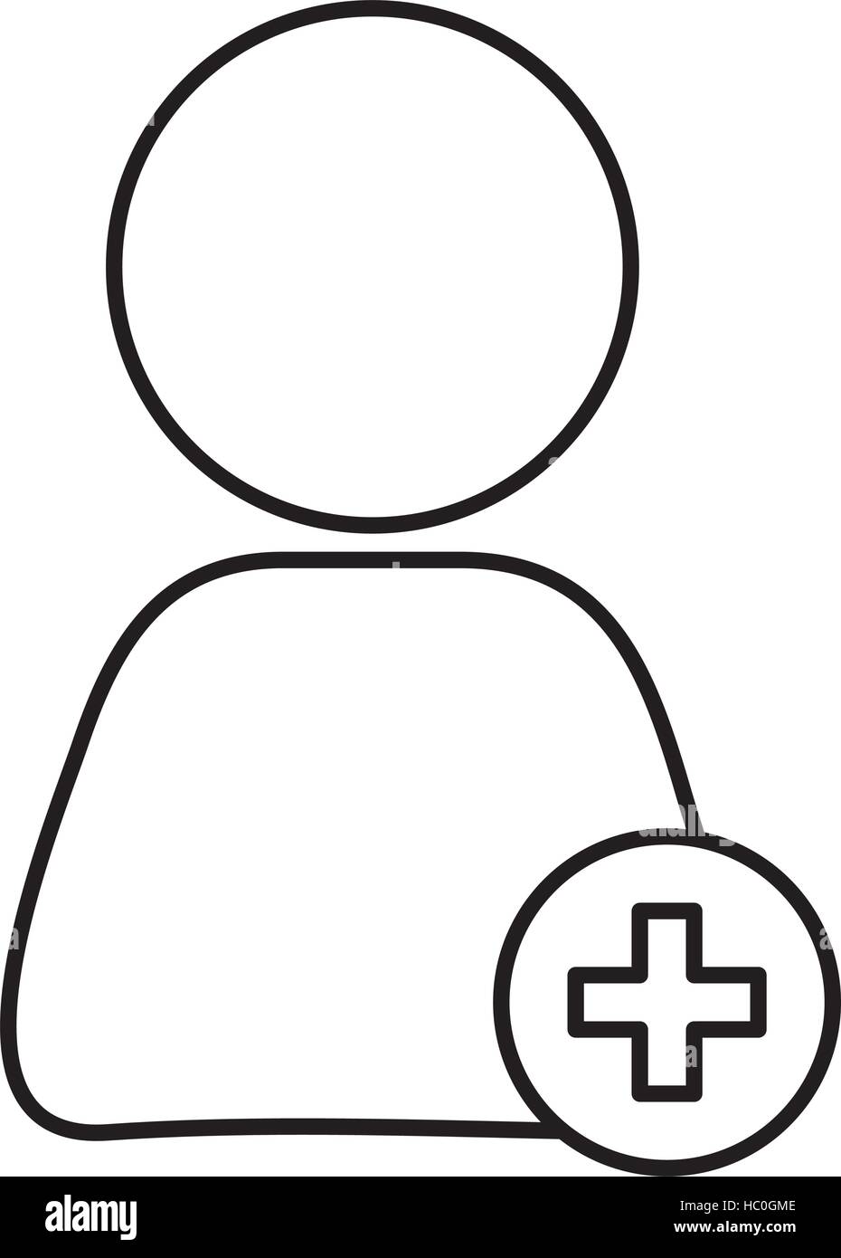 Add people symbol icon vector illustration graphic design Stock Vector ...