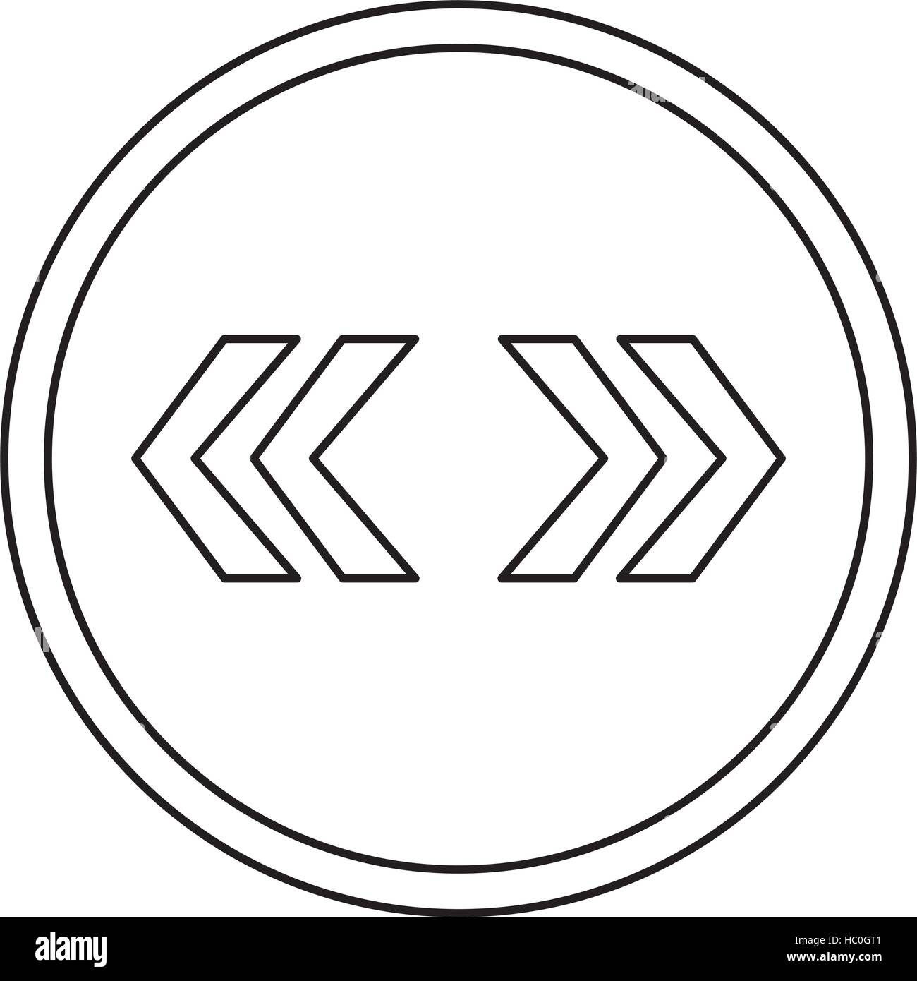 left right arrows icon vector illustration graphic design Stock Vector ...