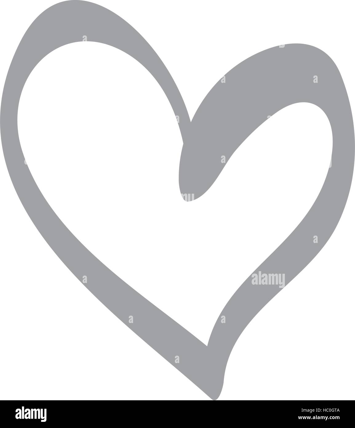 Heart scribble draw icon vector illustration graphic design Stock ...