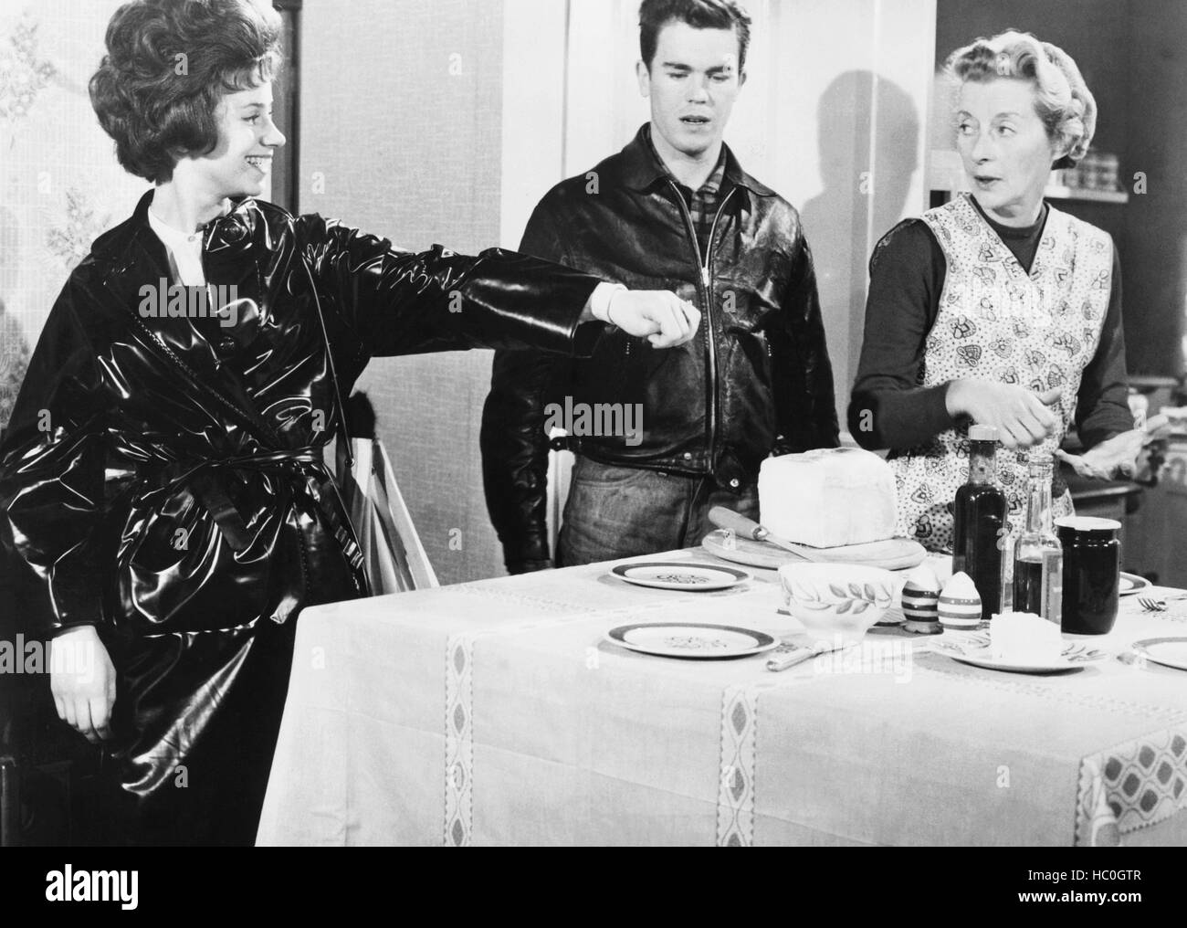 THE LEATHER BOYS, from left: Rita Tushingham, Colin Campbell, Avice ...
