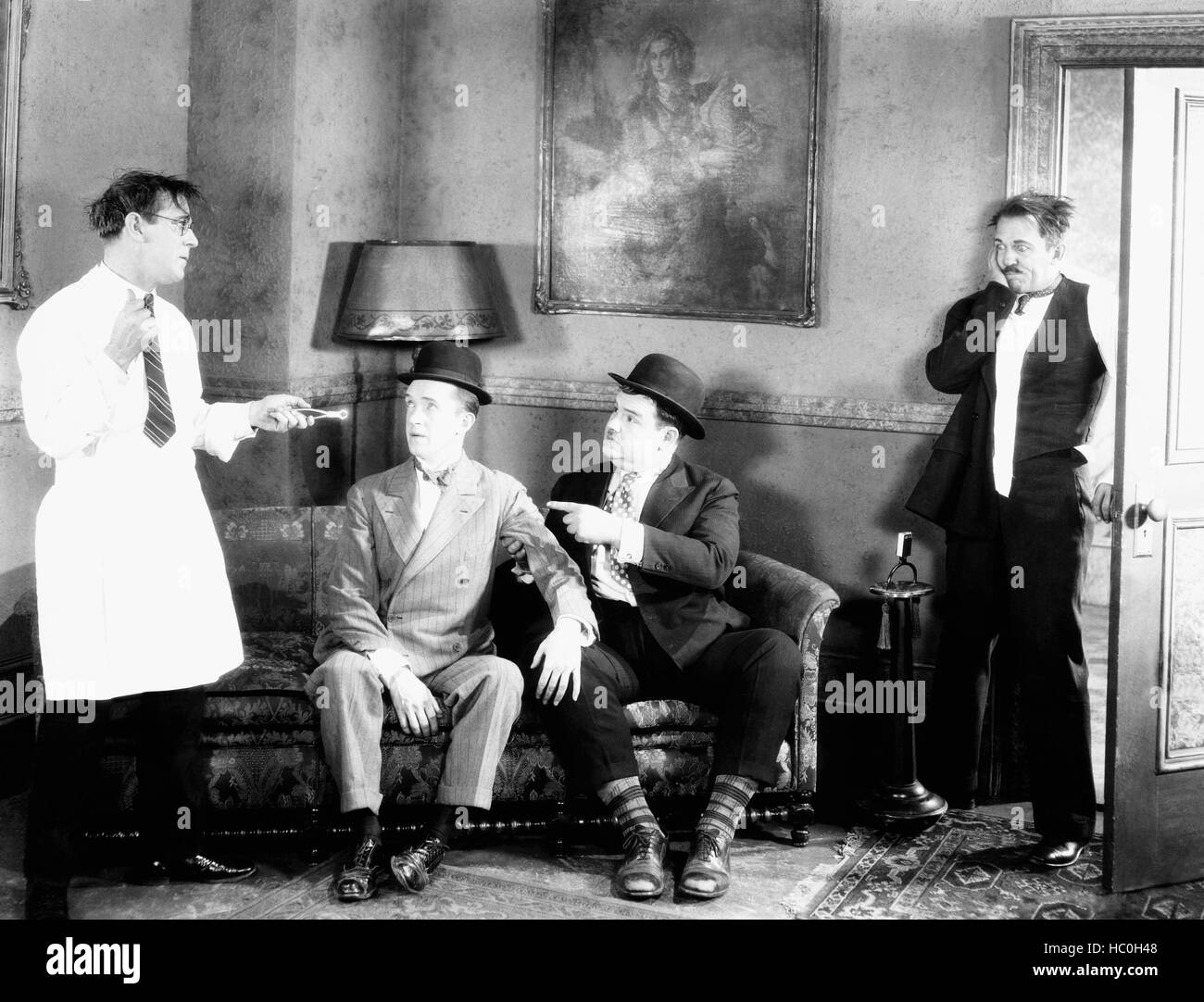LEAVE 'EM LAUGHING, Jack Lloyd, Stan Laurel, Oliver Hardy, Sam Lufkin ...