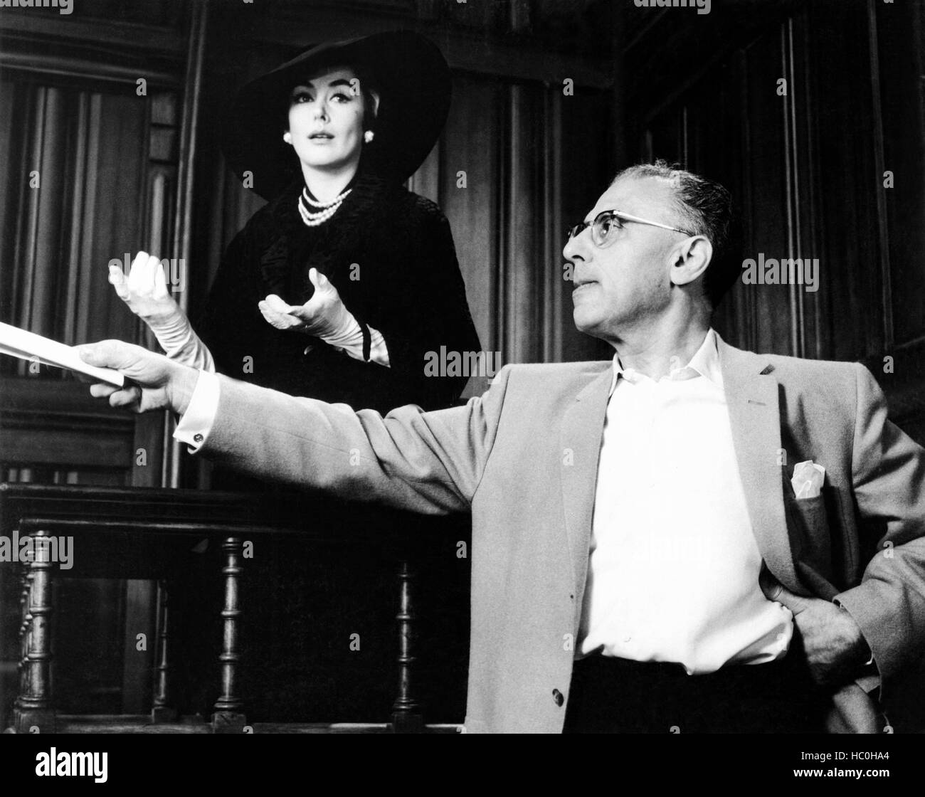 LES GIRLS, from left: Kay Kendall, director George Cukor on set, 1957 ...