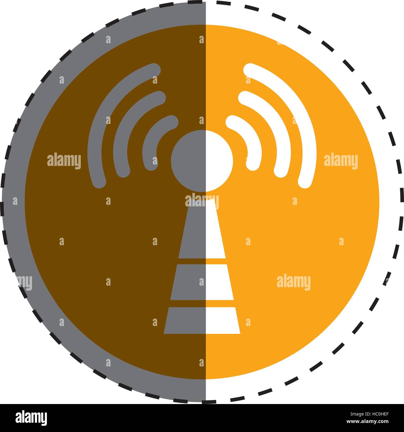 antenna communication technology icon vector illustration graphic ...