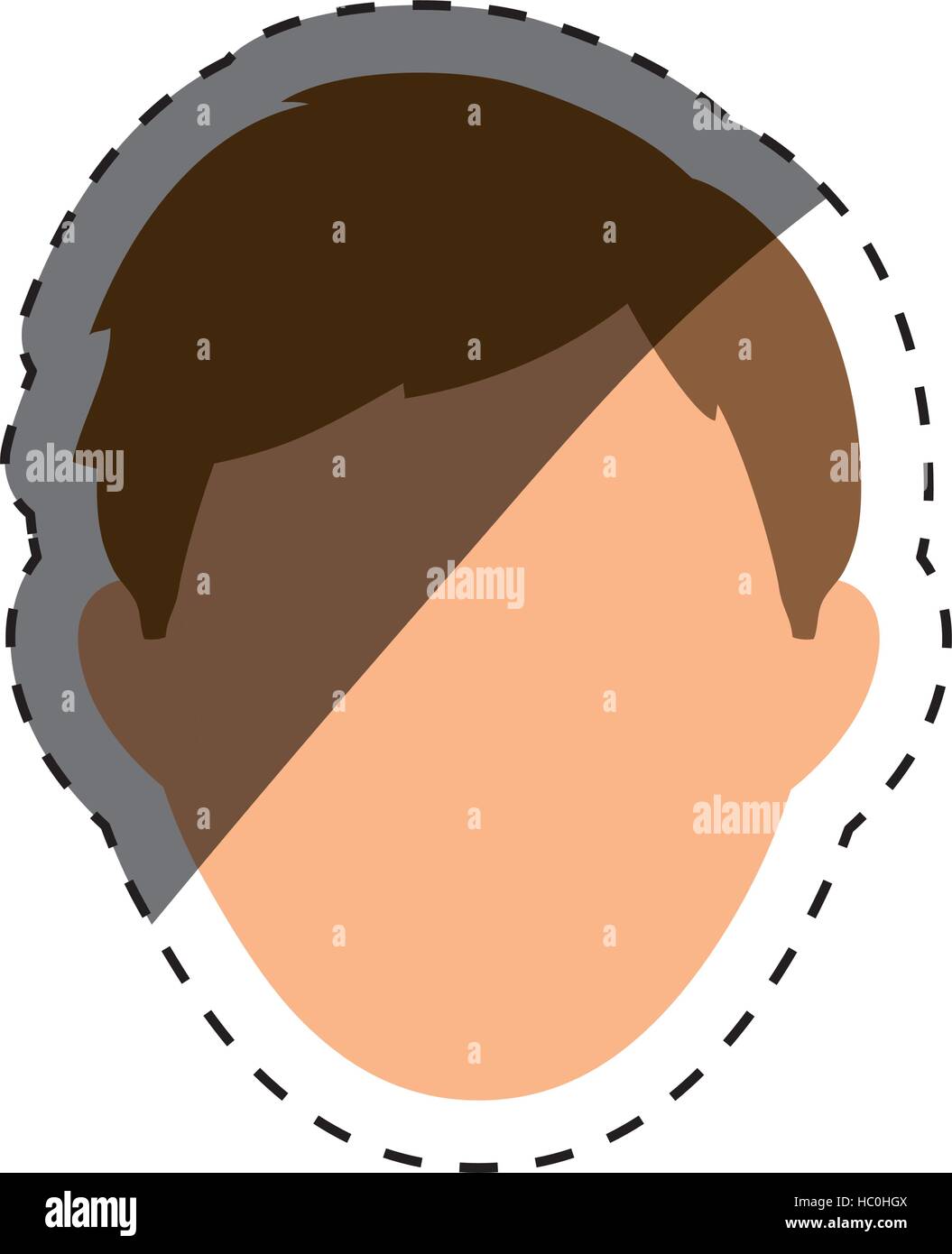 Faceless man character icon vector illustration graphic design Stock ...