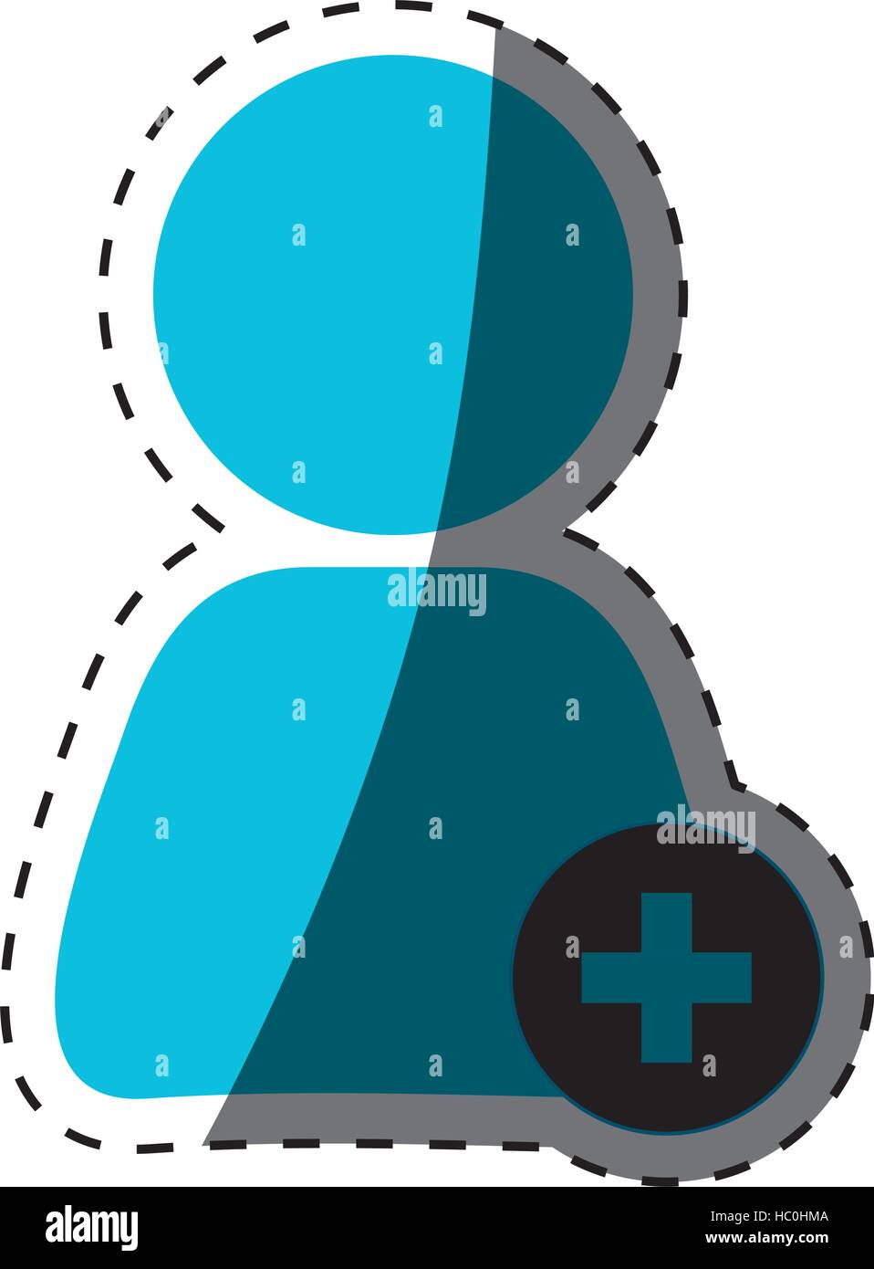 Add people symbol icon vector illustration graphic design Stock Vector ...