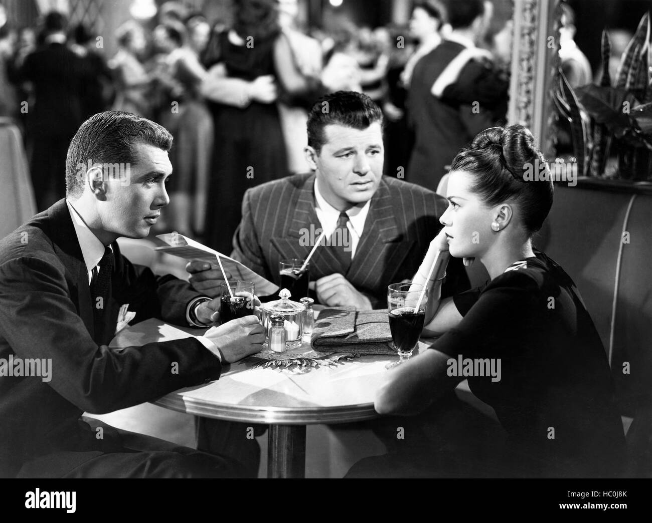 LOVE AND LEARN, from left, Robert Hutton, Jack Carson, Janis Paige ...