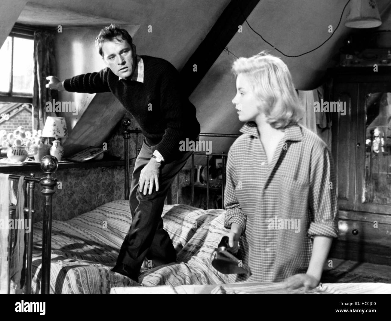 LOOK BACK IN ANGER, from left, Richard Burton, Mary Ure, 1958 Stock ...