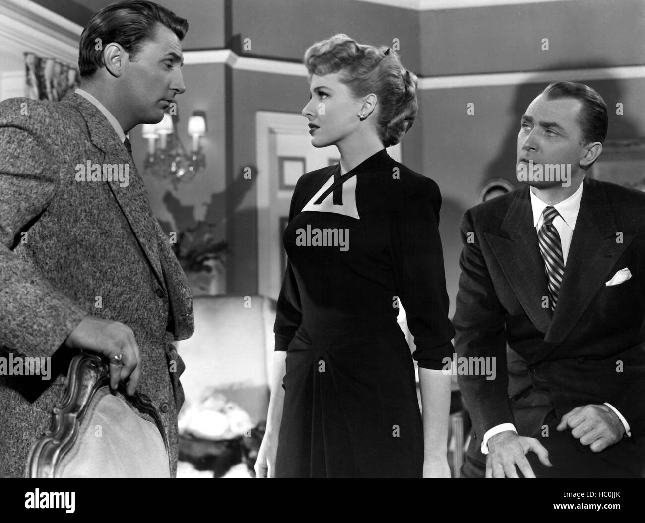 THE LOCKET, Robert Mitchum, Laraine Day, Brian Aherne, 1946 Stock Photo ...