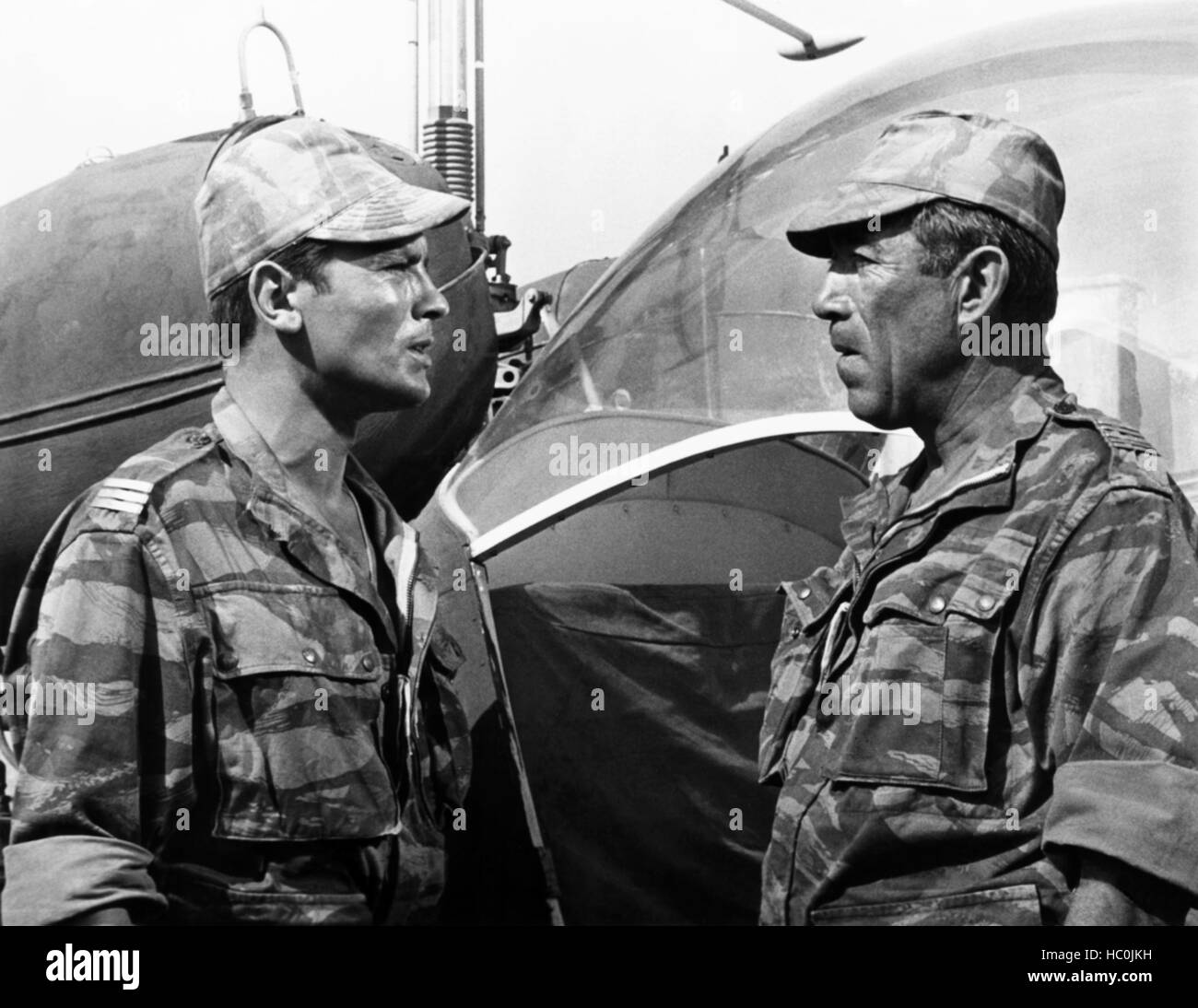 THE LOST COMMAND, from left, Alain Delon, Anthony Quinn, 1966 Stock ...