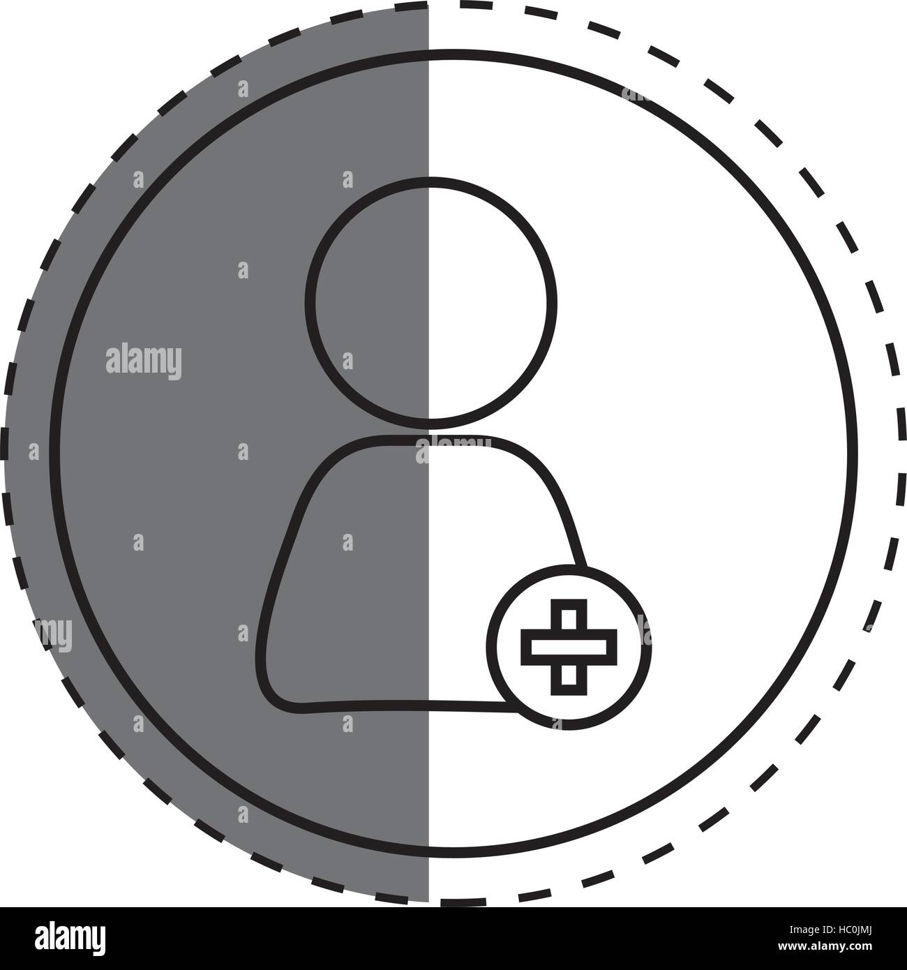 Add people symbol icon vector illustration graphic design Stock Vector ...