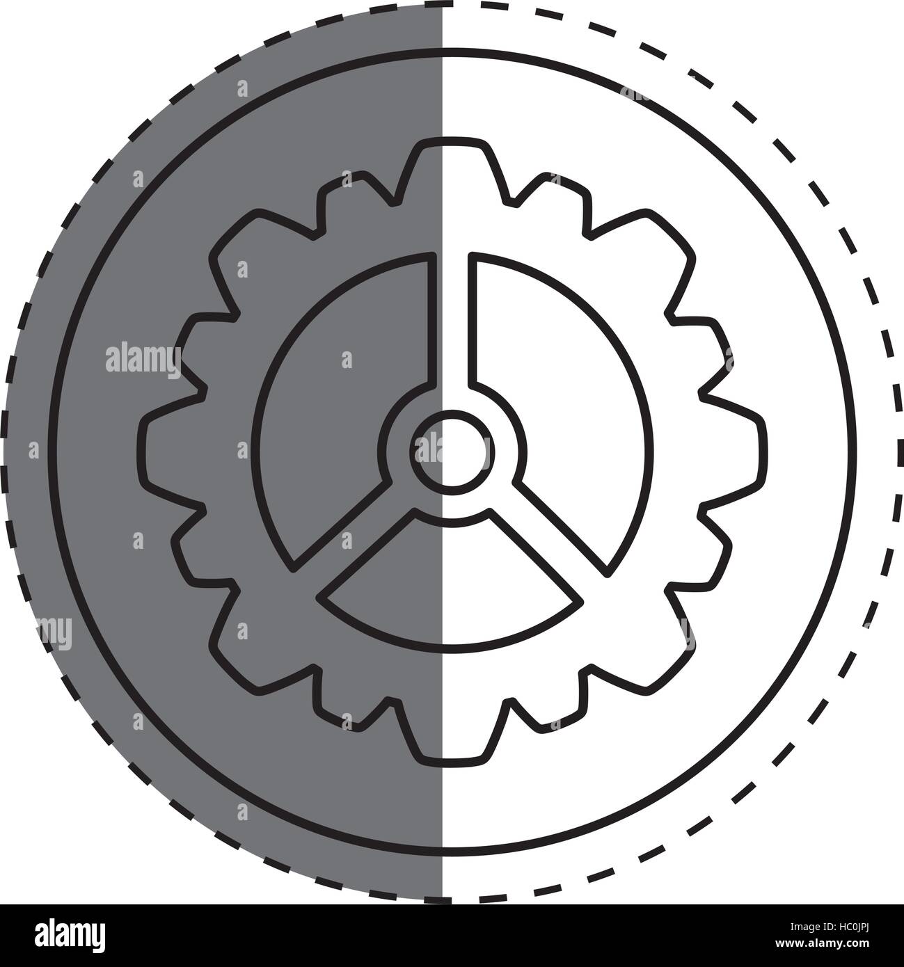 gear cog wheel icon vector illustration graphic design Stock Vector ...