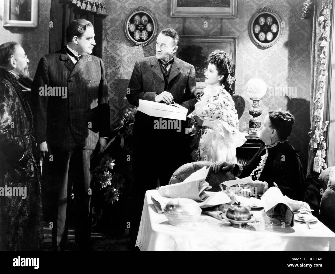THE LODGER, from left: Cedric Hardwicke, Laird Cregar, George Sanders ...