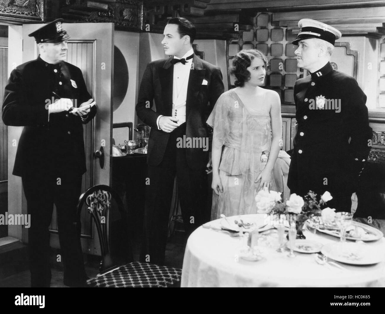 THE LOCKED DOOR, from left, starting with Rod LaRocque in tuxedo ...