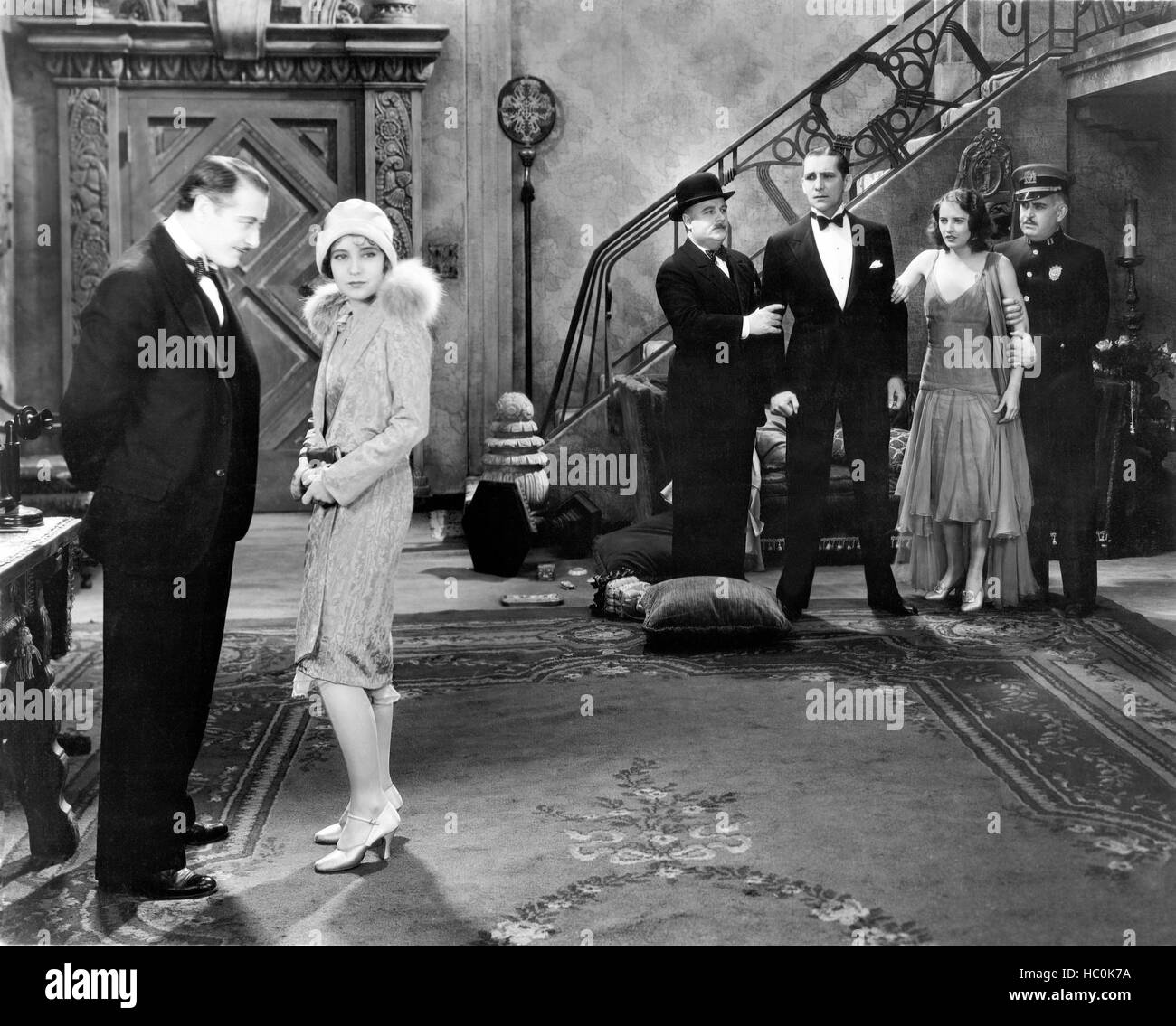 THE LOCKED DOOR, from left, Harry Mestayer, Betty Bronson, Harry Stubbs ...