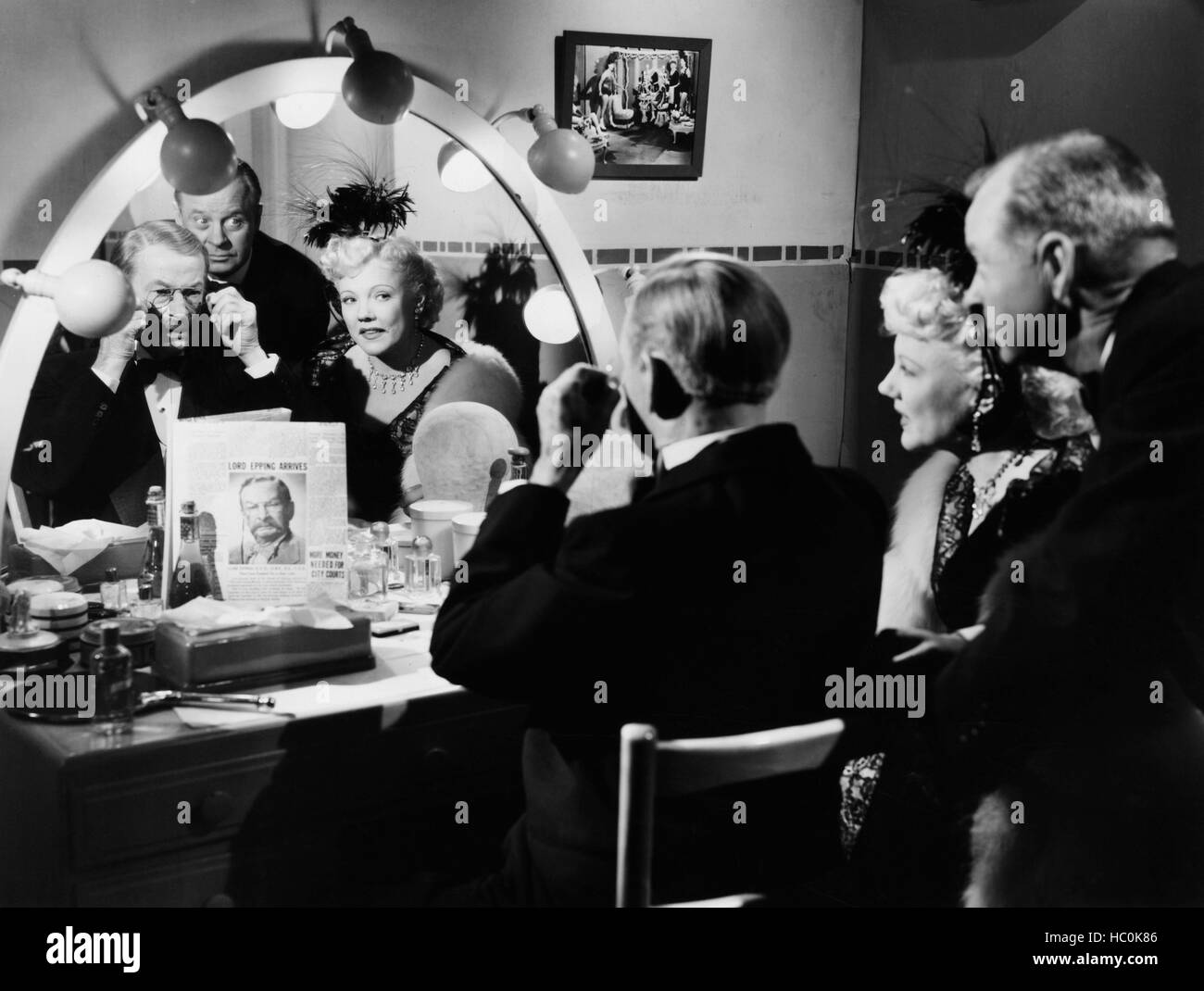LORD EPPING RETURNS, in mirror from left: Leon Errol, Harry Harvey ...