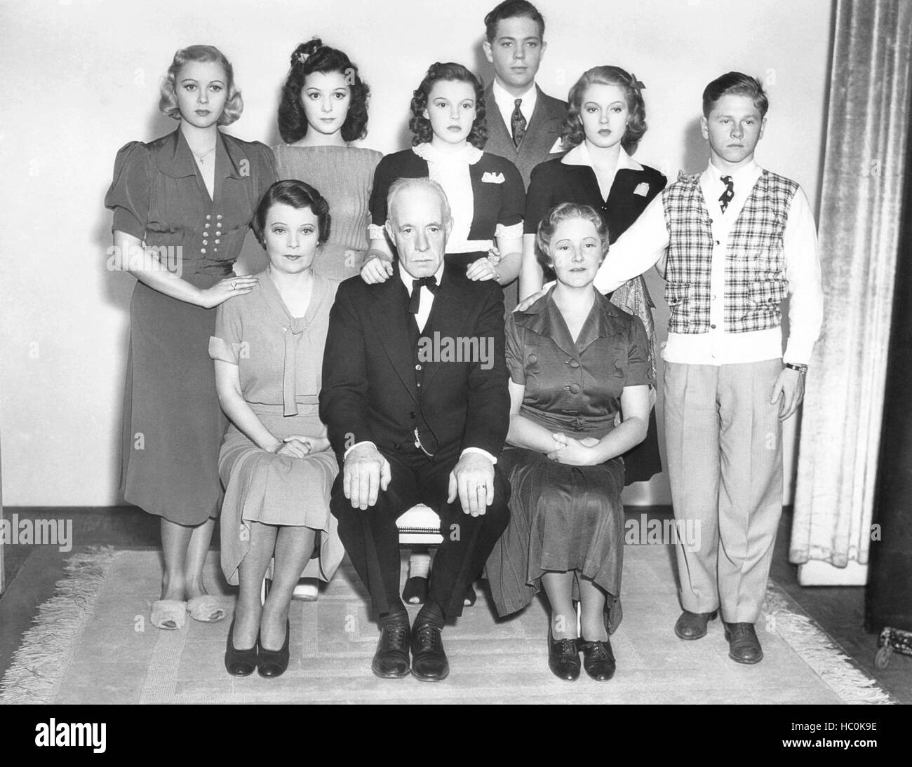 LOVE FINDS ANDY HARDY, seated from left: Betty Ross Clarke, Lewis Stone ...