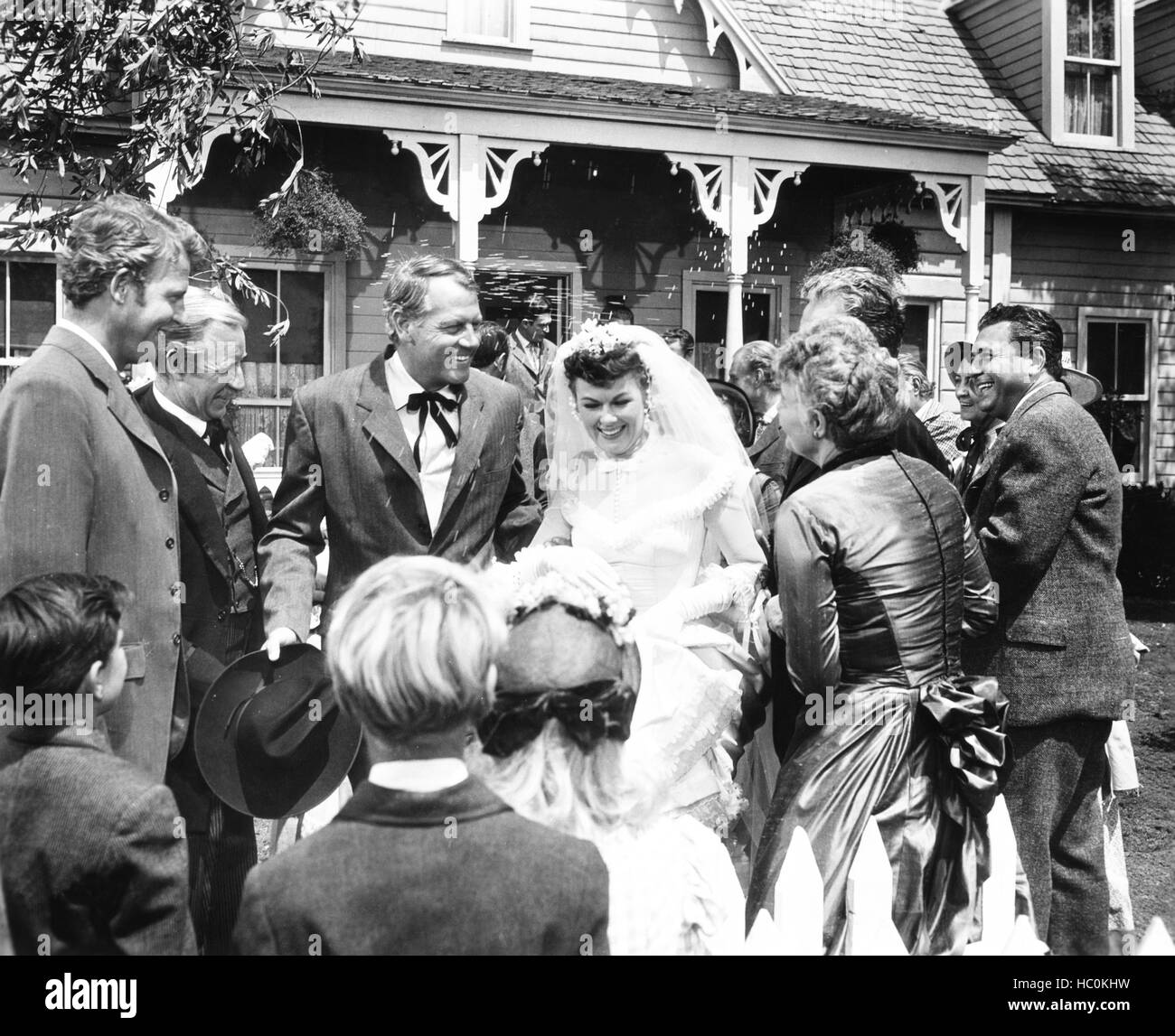 THE LONE HAND, from left: Charles Drake, Frank Ferguson, Joel McCrea ...