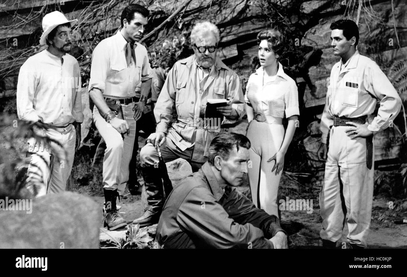 THE LOST WORLD, Jay Novello, Fernando Lamas, Claude Rains, Michael ...