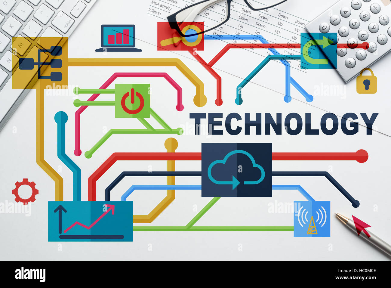 Network media background Stock Photo - Alamy