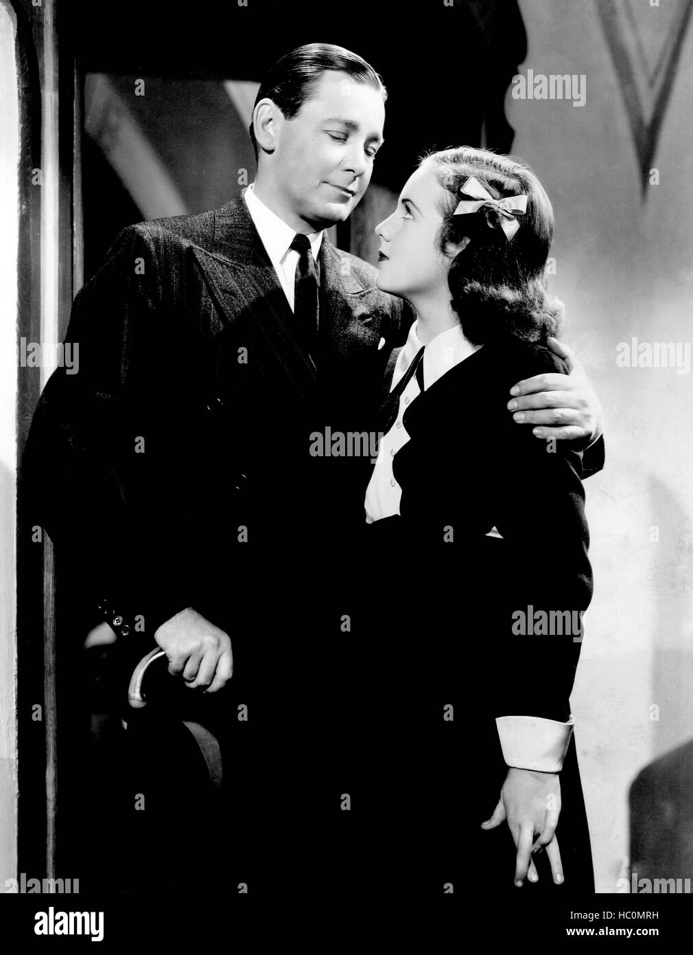MAD ABOUT MUSIC, from left, Herbert Marshall, Deanna Durbin, 1938 Stock ...