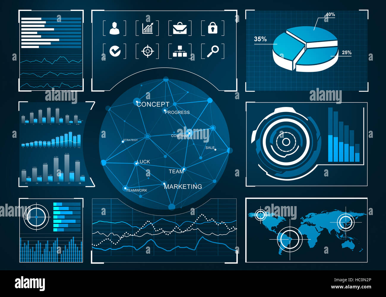 Media interface background Stock Photo - Alamy