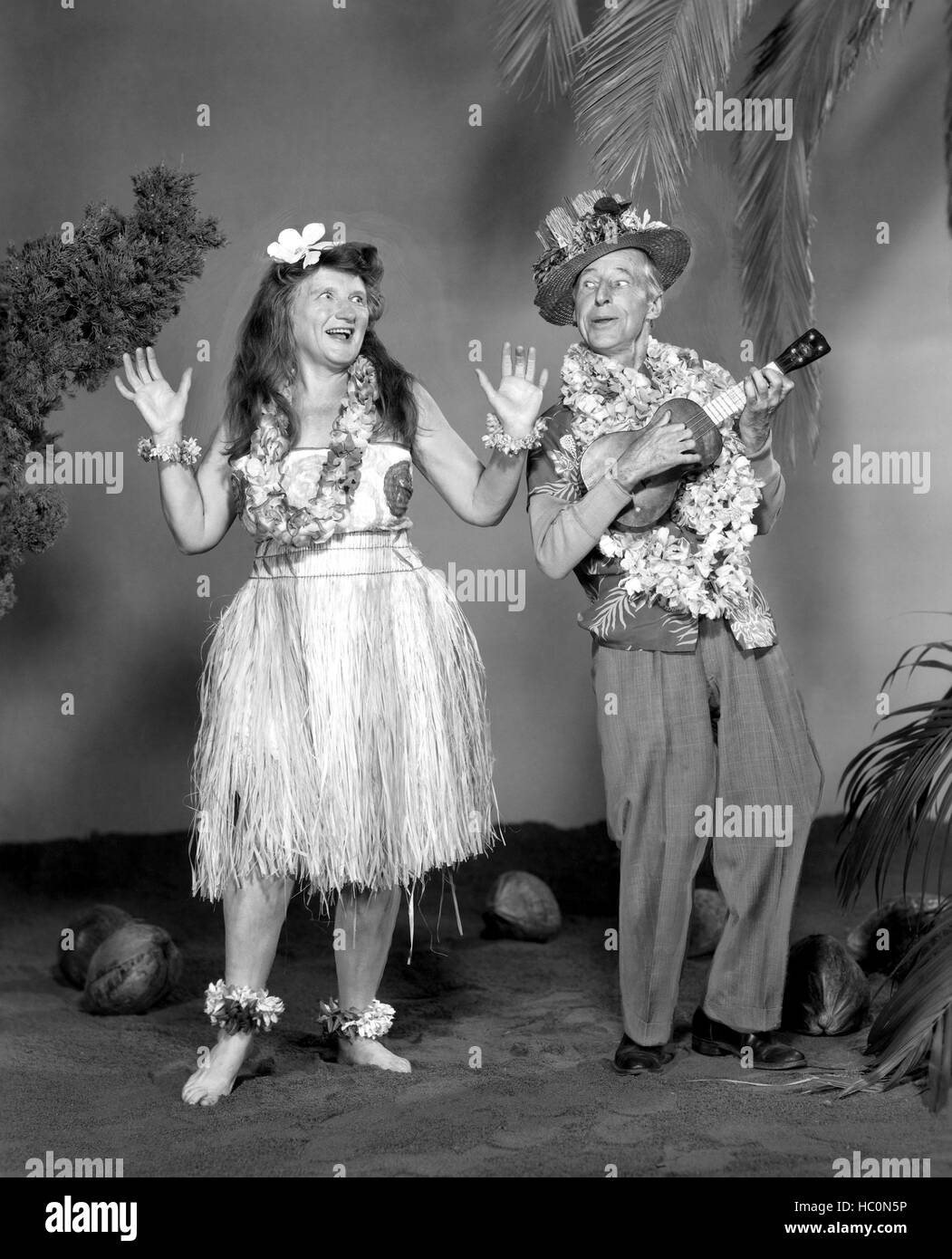 MA AND PA KETTLE AT WAIKIKI, Marjorie Main, Percy Kilbride, 1955 Stock ...